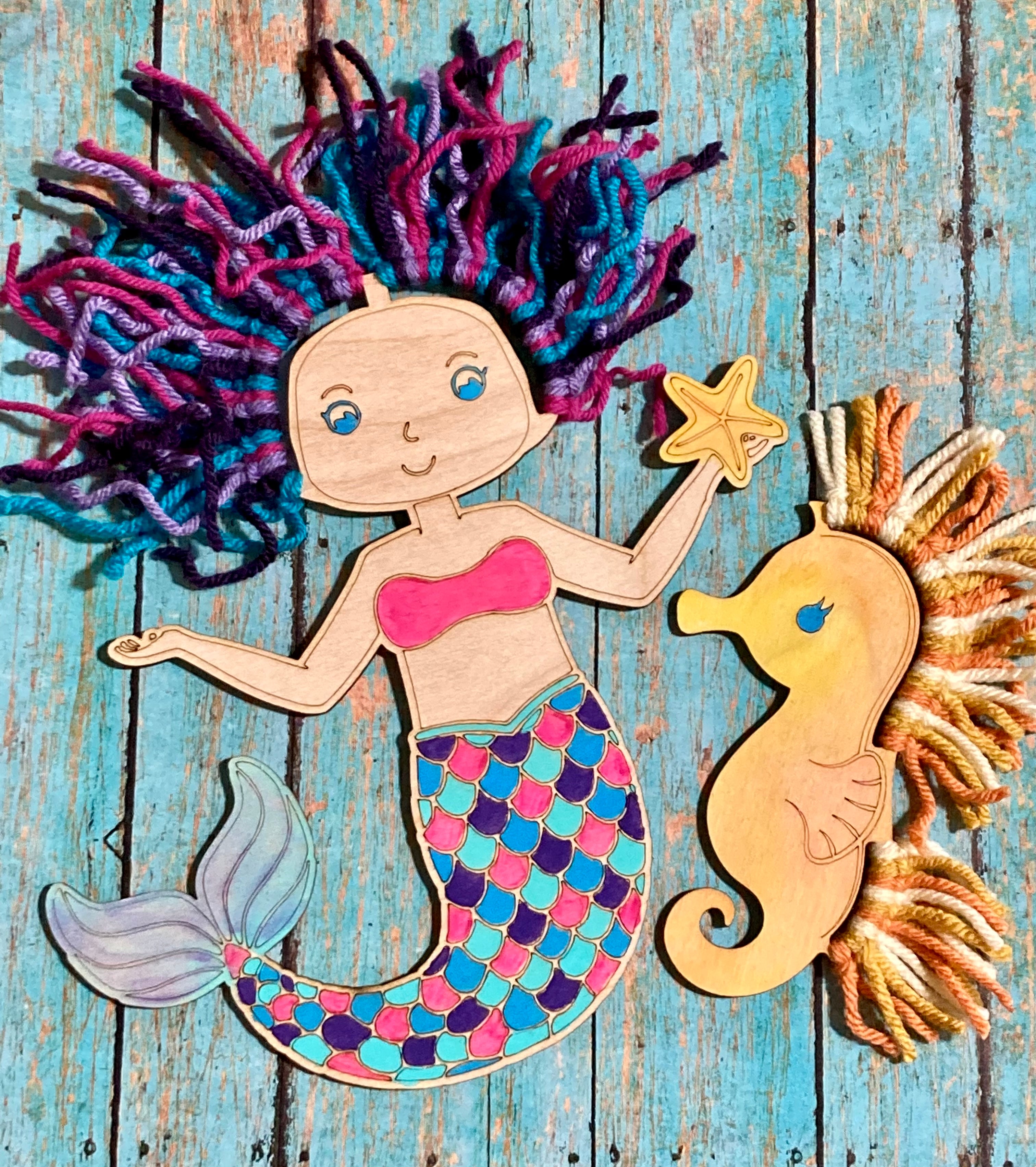 Kids DIY Mermaid Kit – Happy Possum Workshop